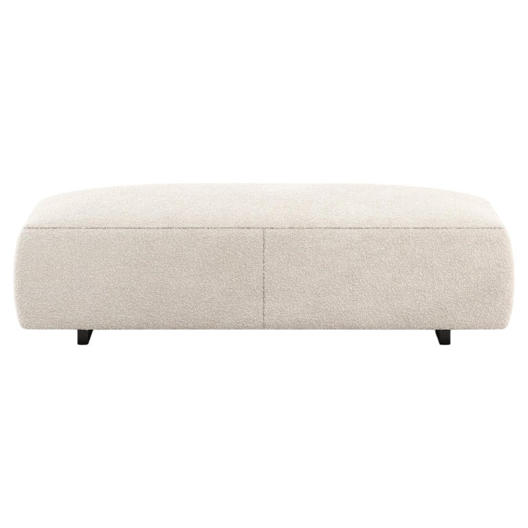 Contemporary bench in customizable fabric For Sale at 1stDibs