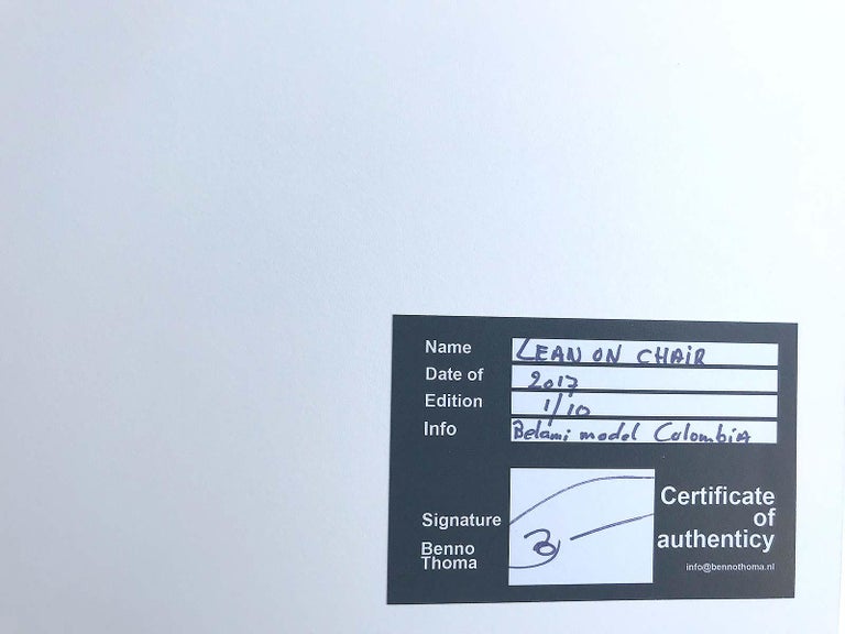 Benno Thoma - Leaning on Chair (nude Bel Ami model leans on chair in ...