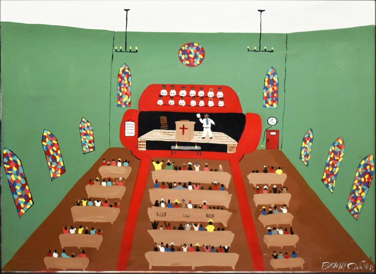 Benny Carter - "The Reverend Howard Finster" Vintage Folk Art Church ...