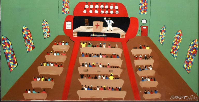 Benny Carter - "The Reverend Howard Finster" Vintage Folk Art Church ...