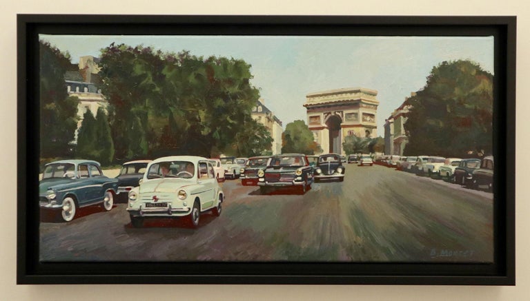 Benoit Montet - " A Paris ", Painting, Oil on Canvas For Sale at 1stDibs