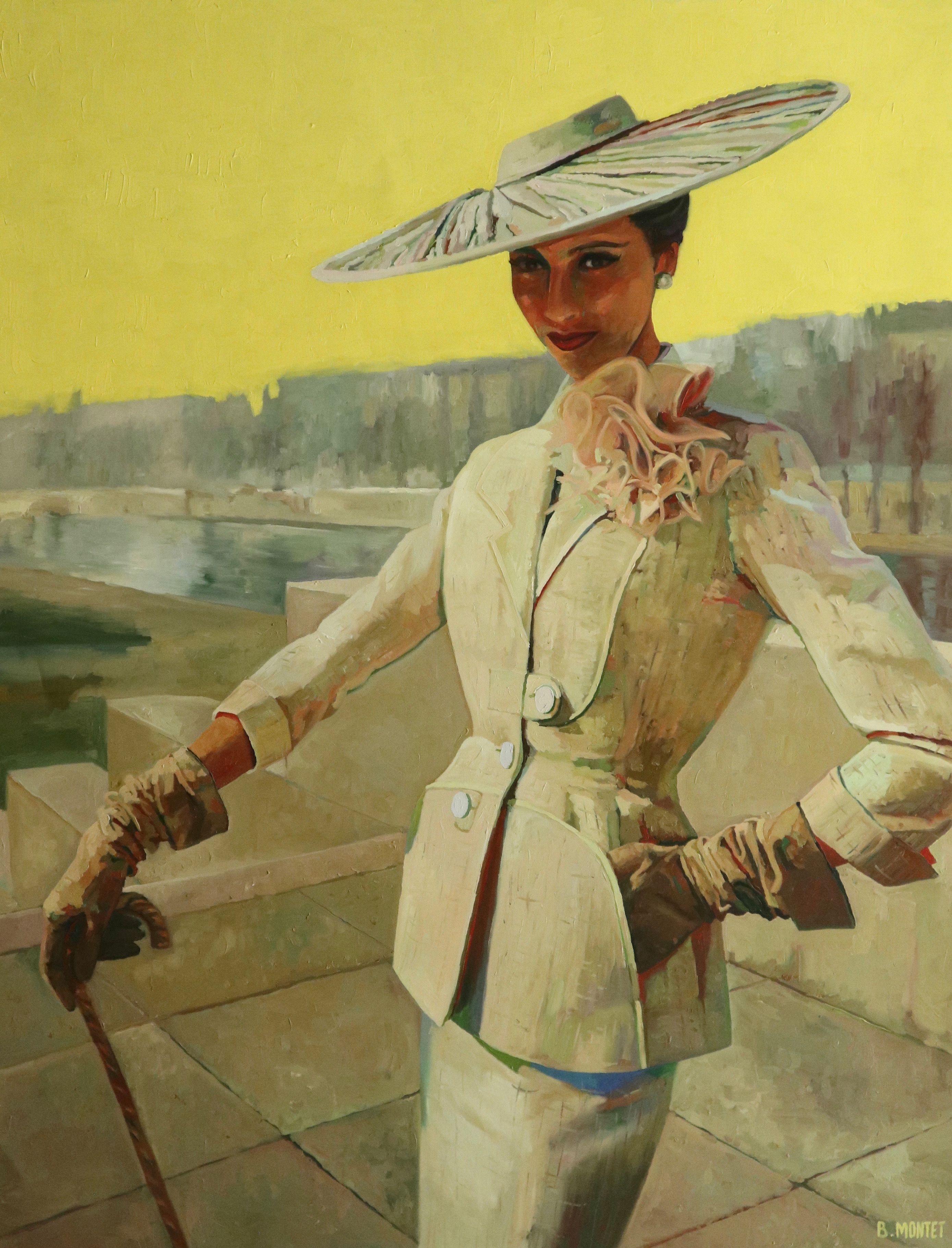 Benoit Montet - " A Paris ", Painting, Oil on Canvas For Sale at 1stDibs