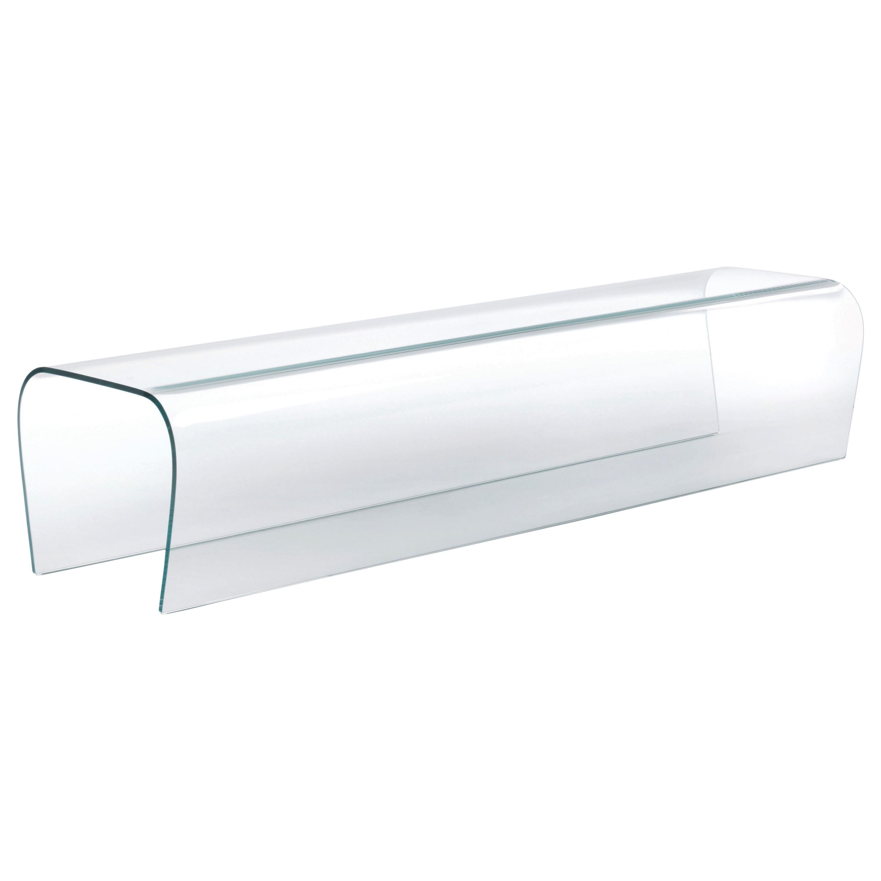 Glas Italia Prism Glass Bench at 1stDibs | bench glass, glas italia bent