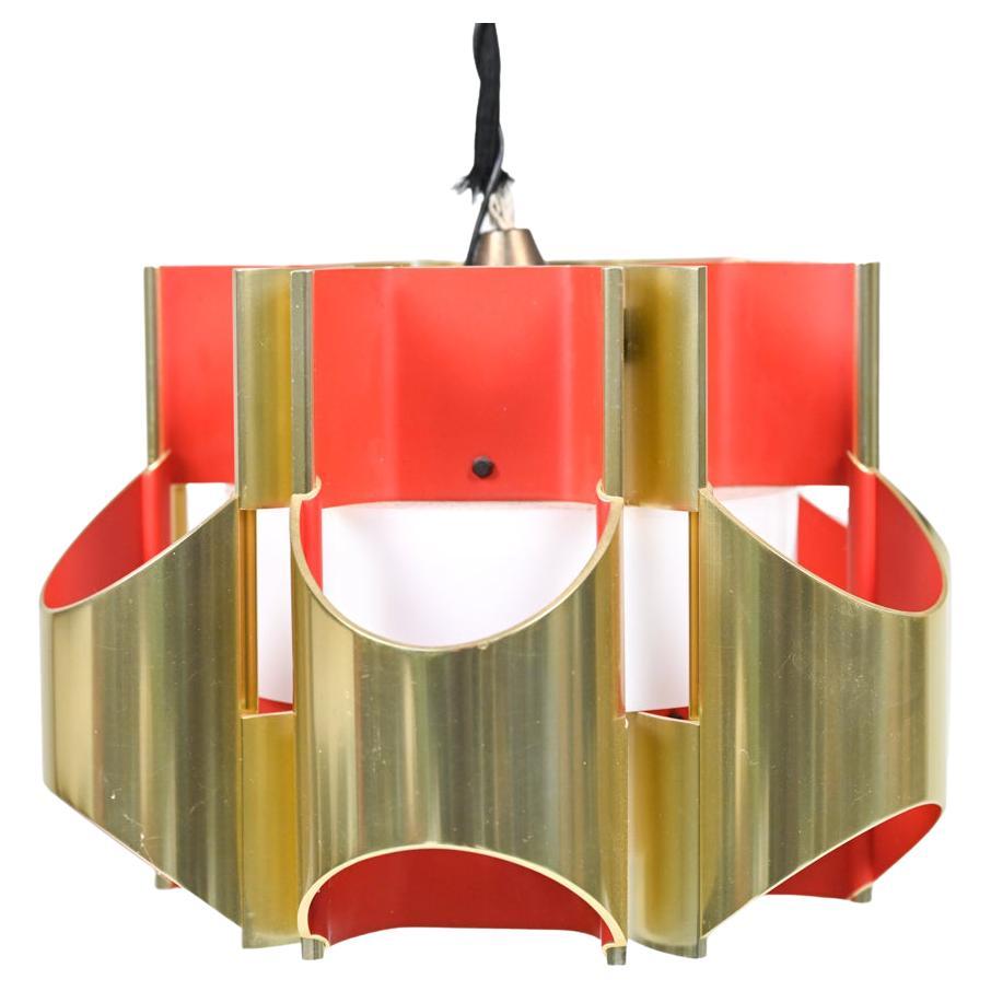 Danish Modern Rise and Fall Brass Pendant Lamp by Fritz Schlegel for ...