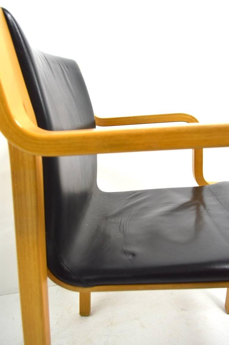 Bent Laminated Wood and Leather Chair by Stendig at 1stDibs | stendig ...