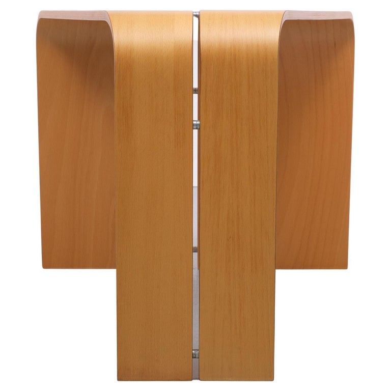 Bent Plywood Triangular Sofa Table 1970s Scandinavian For Sale at 1stDibs