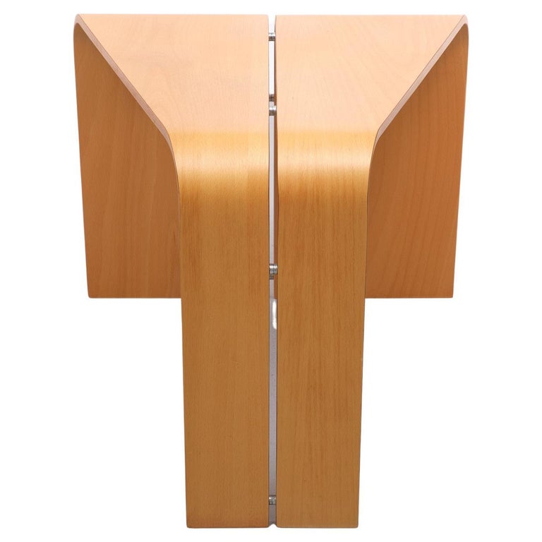 Bent Plywood Triangular Sofa Table 1970s Scandinavian For Sale at 1stDibs