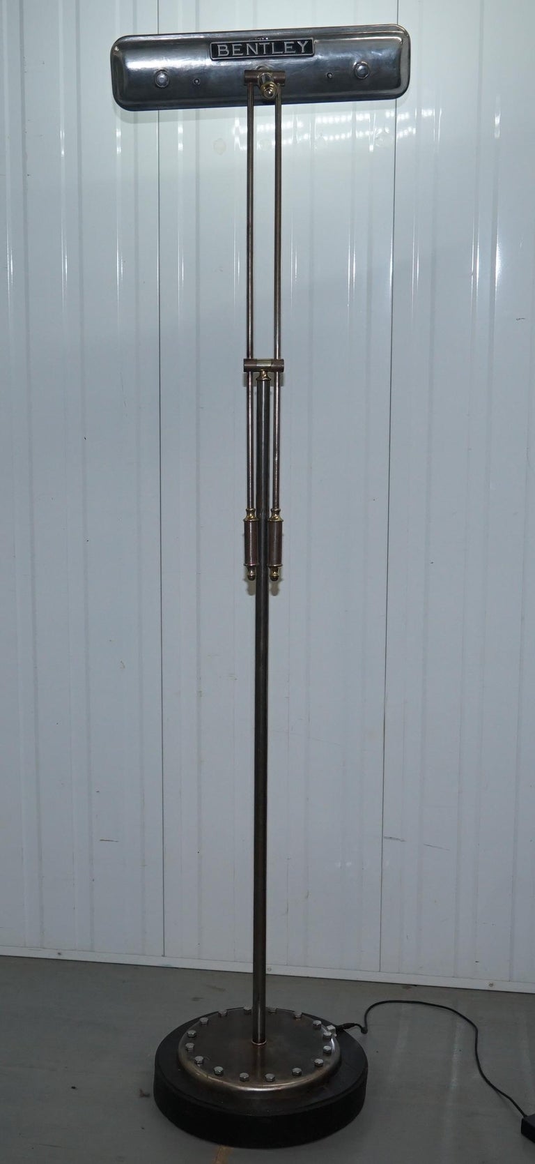 Bentley Floor Standing Articulated Angle Poise Chrome and Polished ...