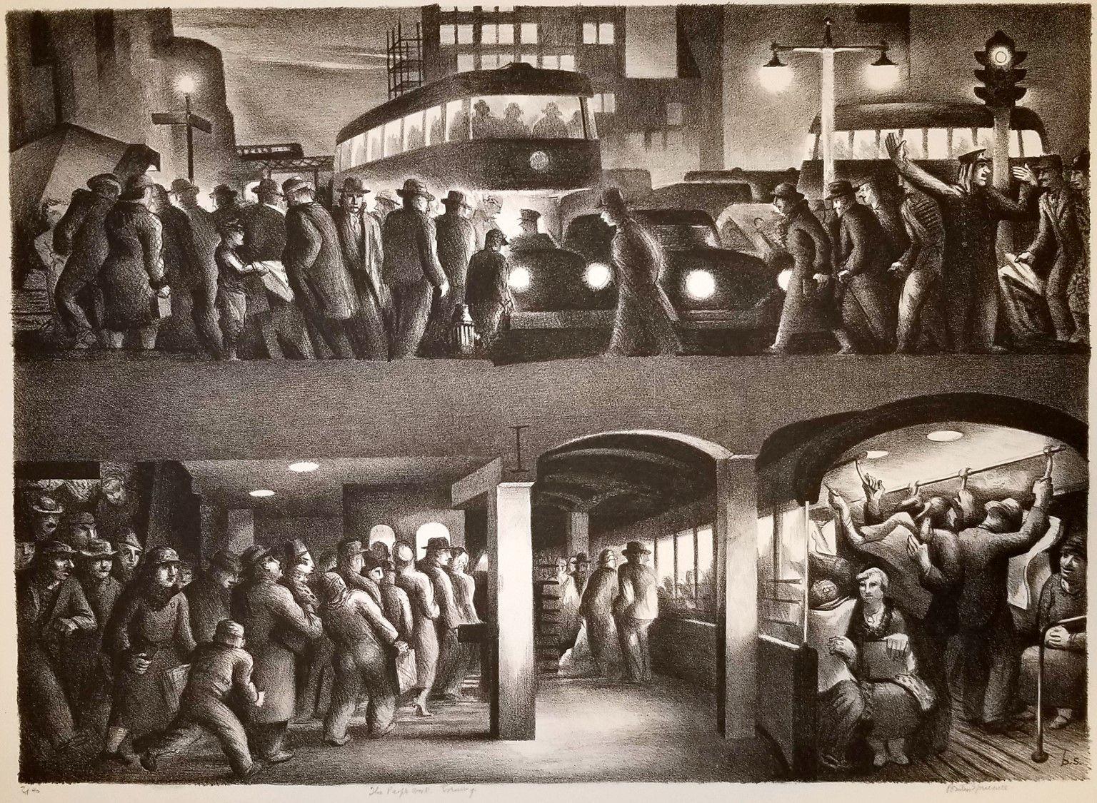 Benton Murdoch Spruance - "The People Work-Evening" For Sale at 1stDibs