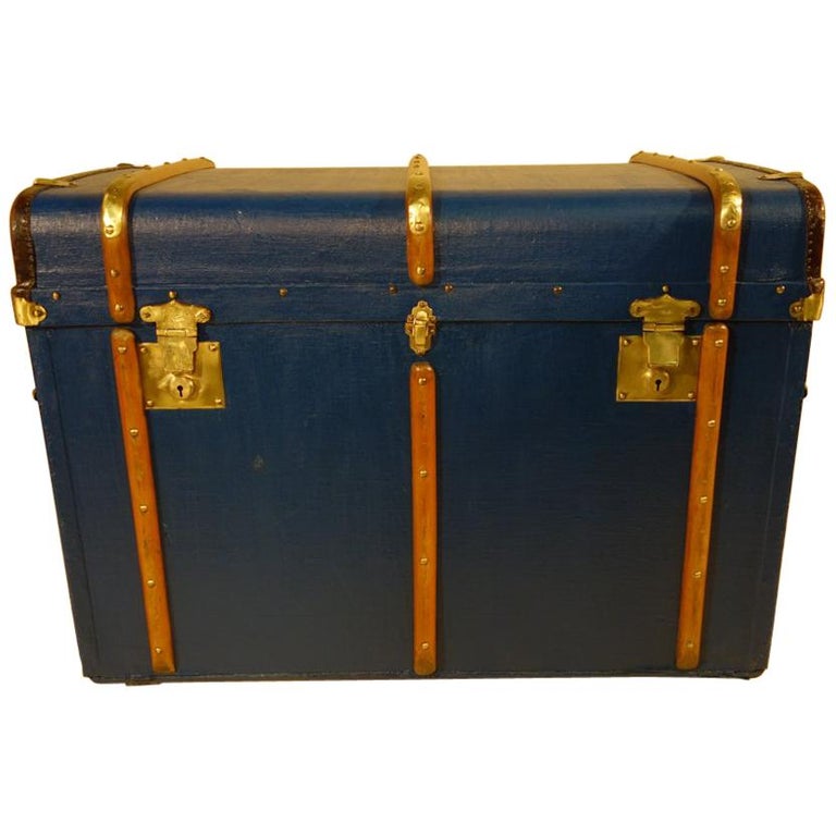 Bentwood Banded Commode Trunk For Sale at 1stDibs