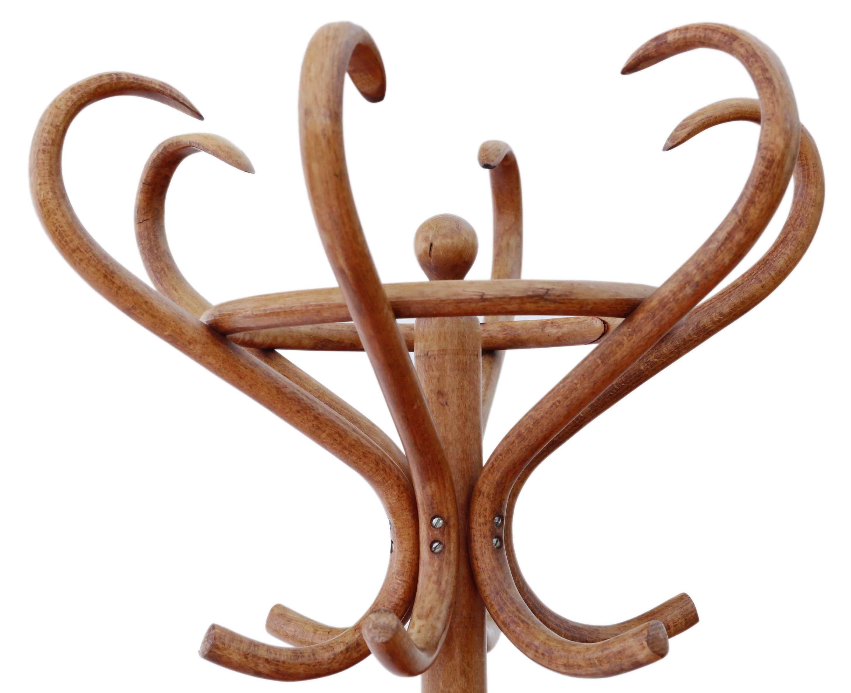 Bentwood Hall Coat Hat Stick Umbrella Stand at 1stDibs