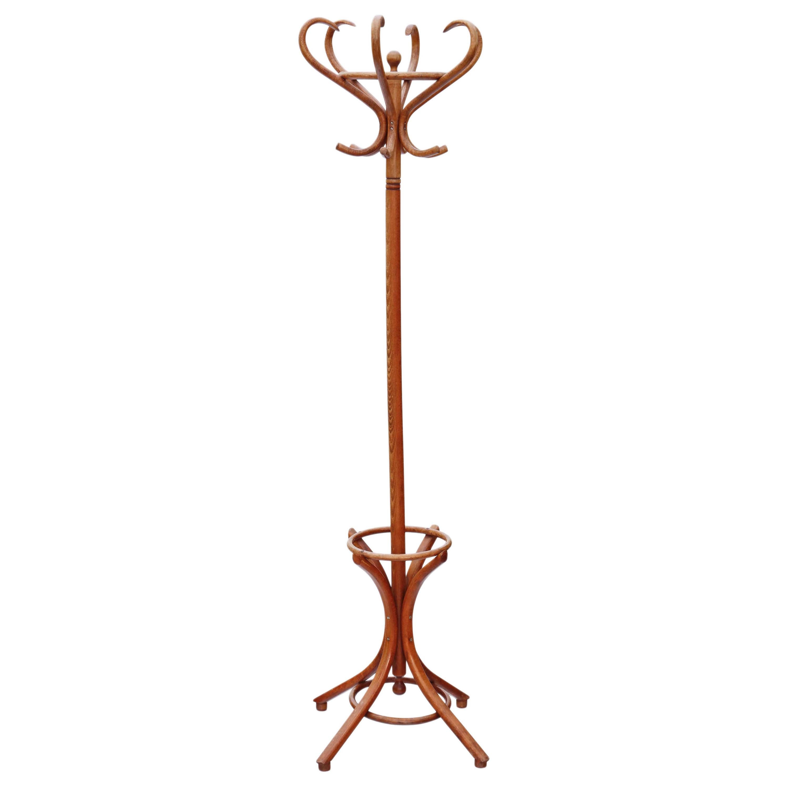 Bentwood Hall Coat Hat Stick Umbrella Stand at 1stDibs