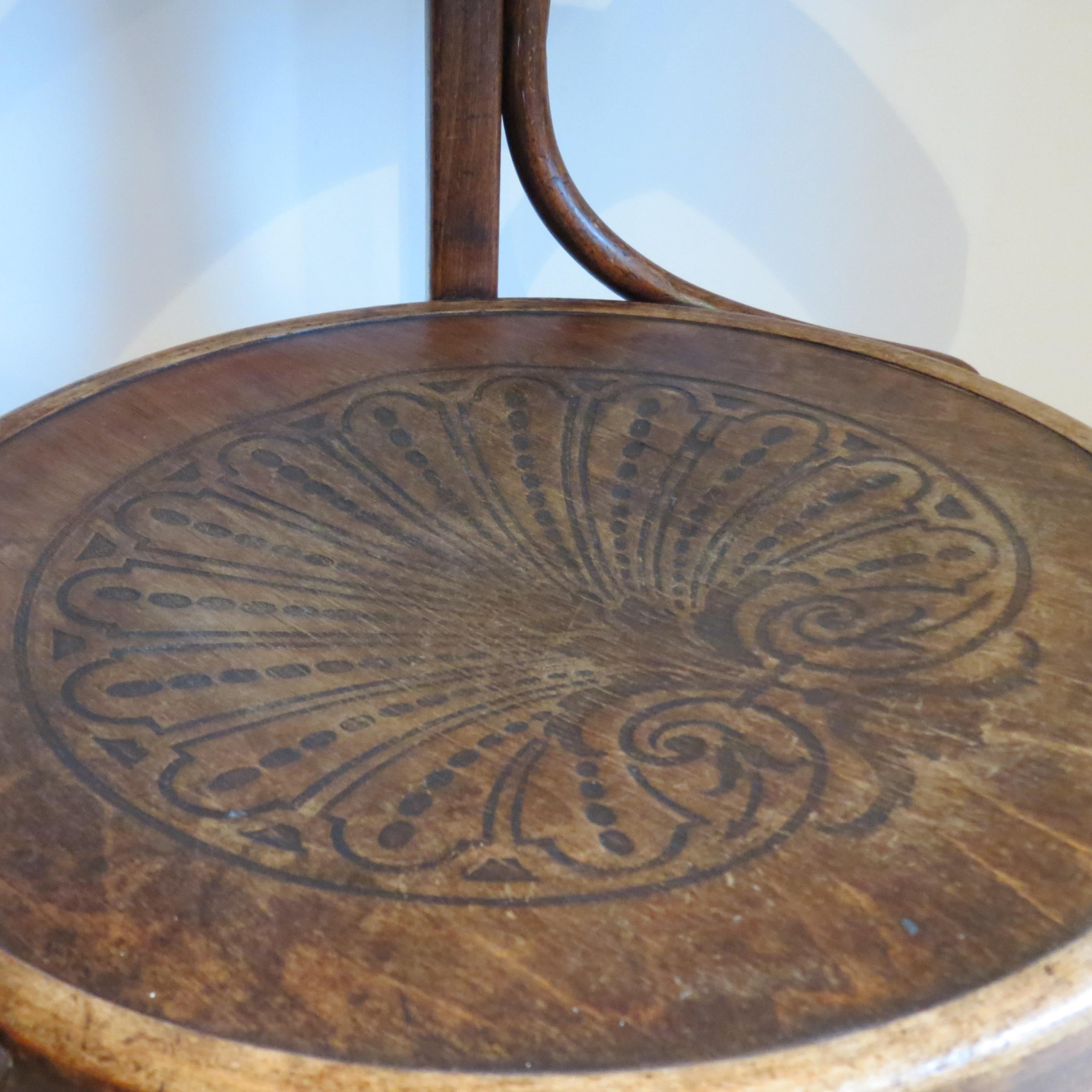 Bentwood Office Chair Model Number 704 J J Kohn For Thonet 1900s Jacob Joseph For Sale at 1stDibs