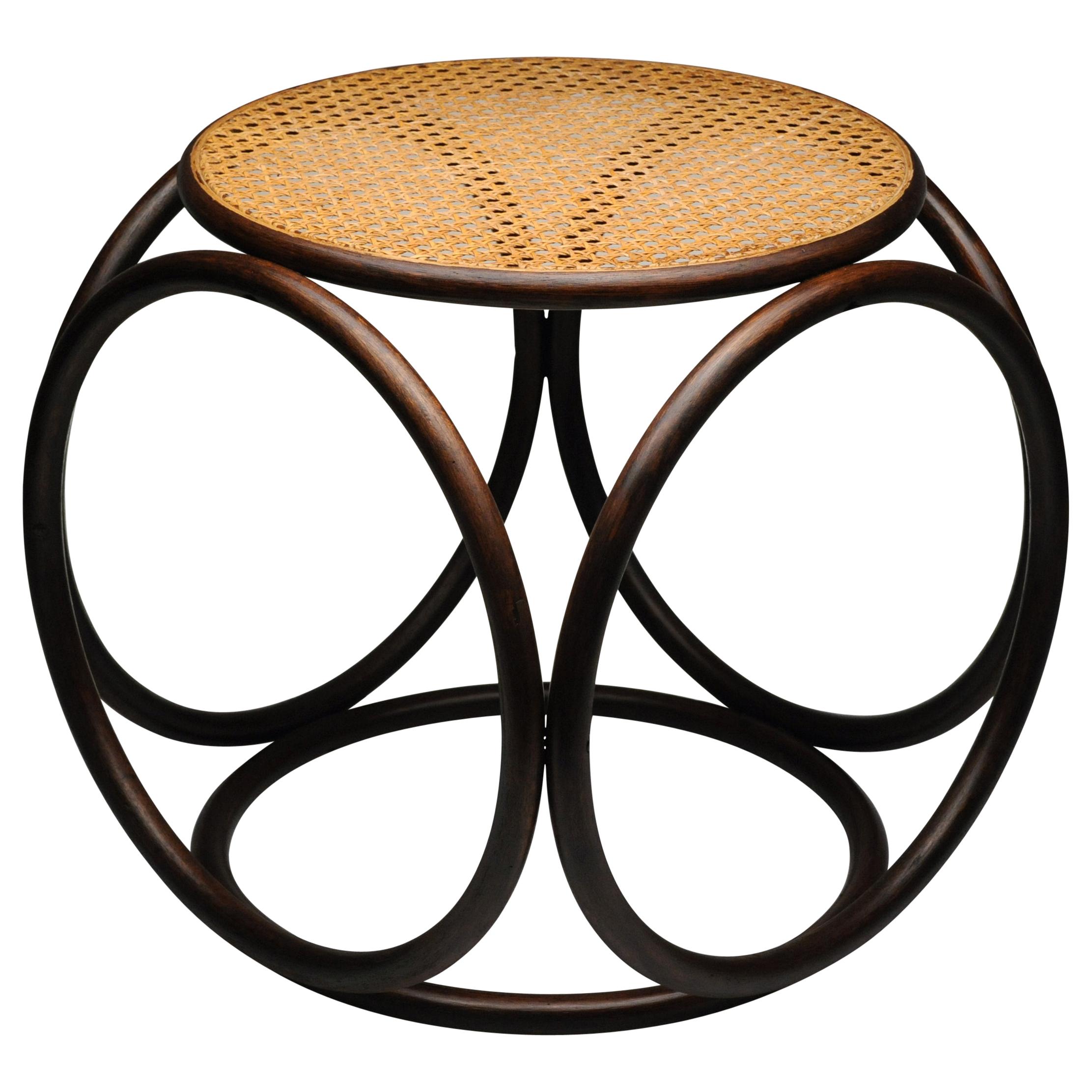 Bentwood Vintage Circular Stool by Thonet at 1stDibs