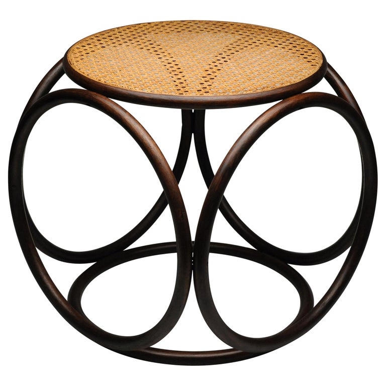 Bentwood Vintage Circular Stool by Thonet at 1stDibs