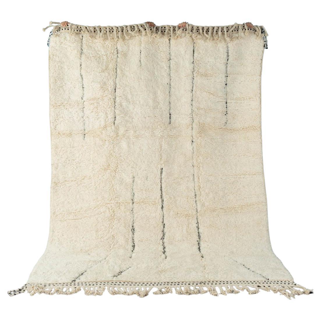 Tapis berbère marocain Beni Ourain 100 % laine fait à la main En vente ...