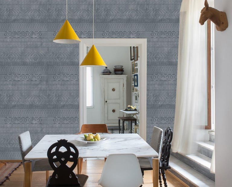 Berbera Antracite Wallpaper For Sale at 1stDibs