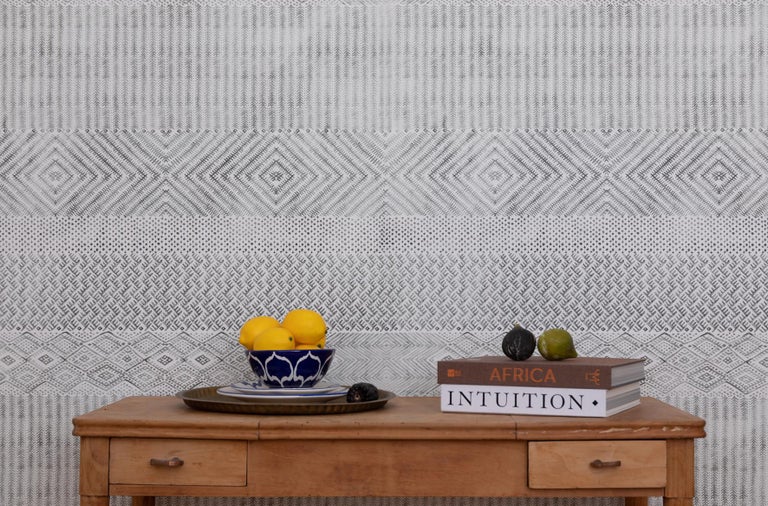 Berbera Grafite Wallpaper For Sale at 1stDibs