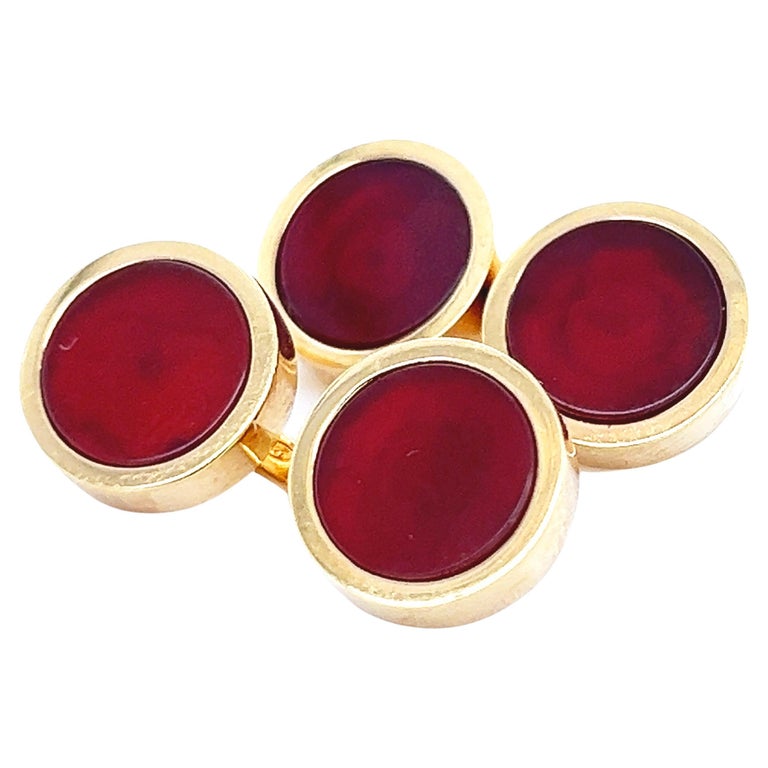 Berca Red Carnelian Disk Round Shaped Sterling Silver Gold Plated ...