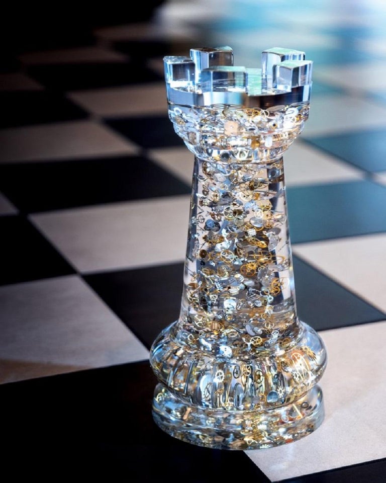 Berd Vay'e Limited Edition "Rook" Lucite Sculpture For Sale at 1stDibs