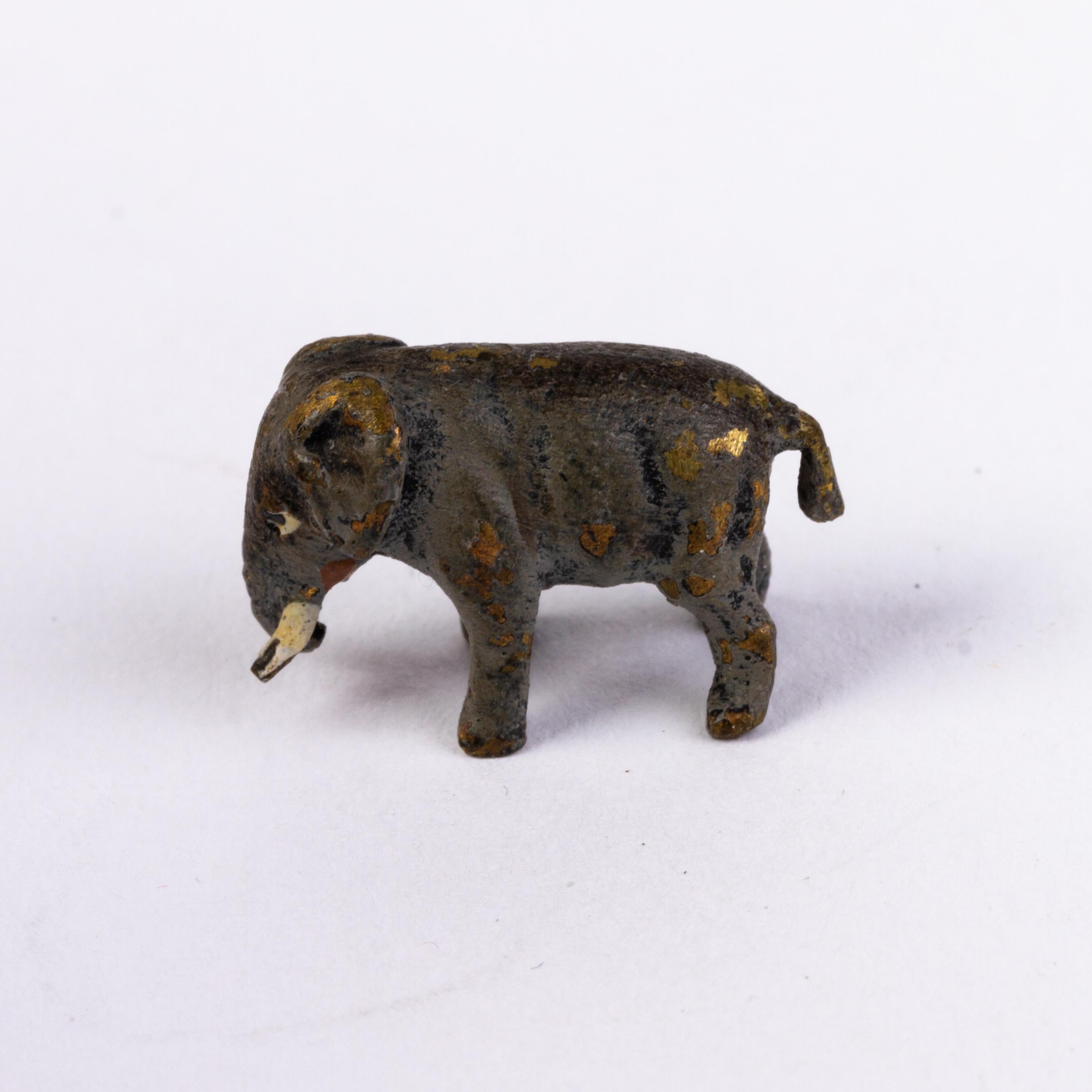 Bergman Style Austrian Cold Painted Bronze Sculpture Elephant For Sale ...