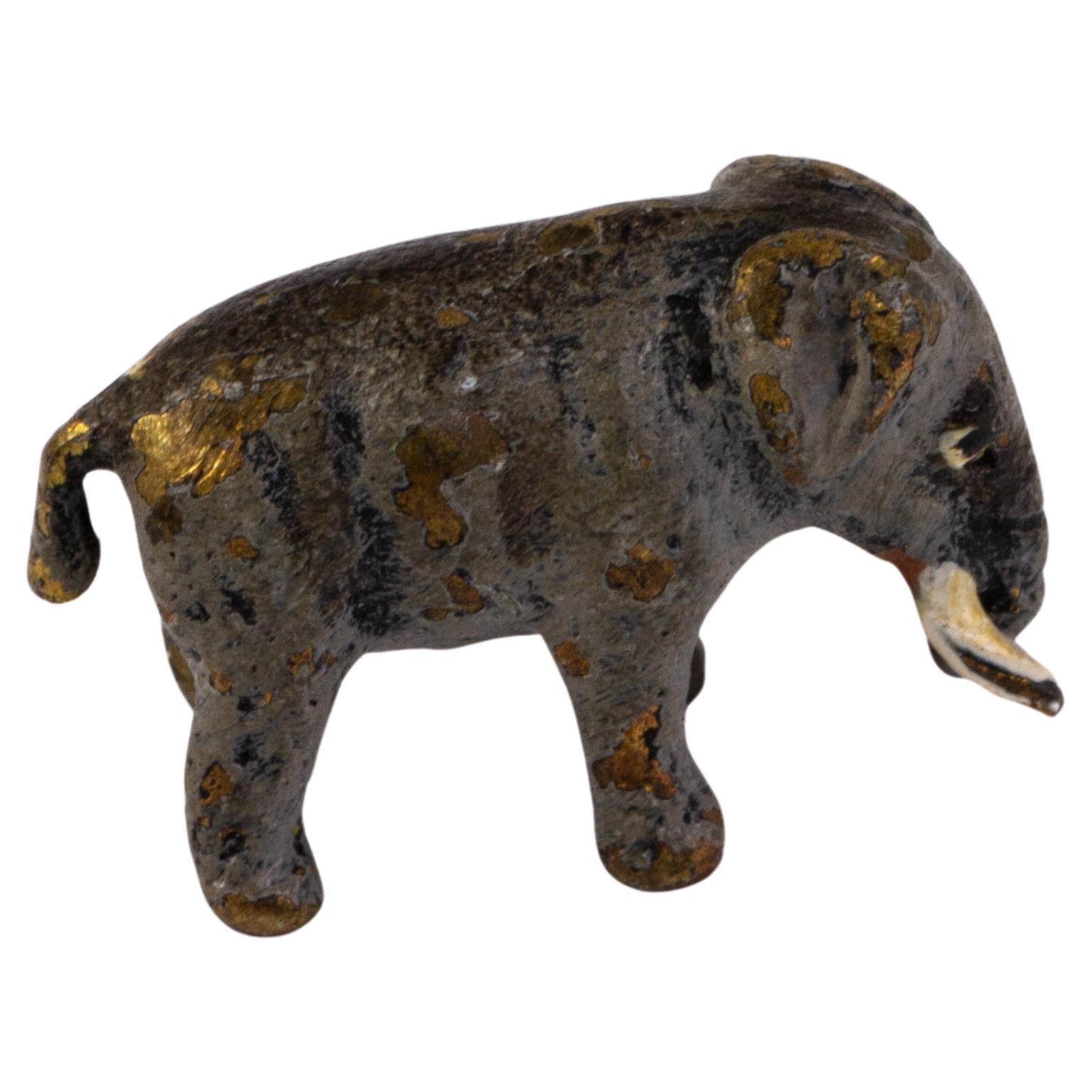 Bergman Style Austrian Cold Painted Bronze Sculpture Elephant For Sale ...