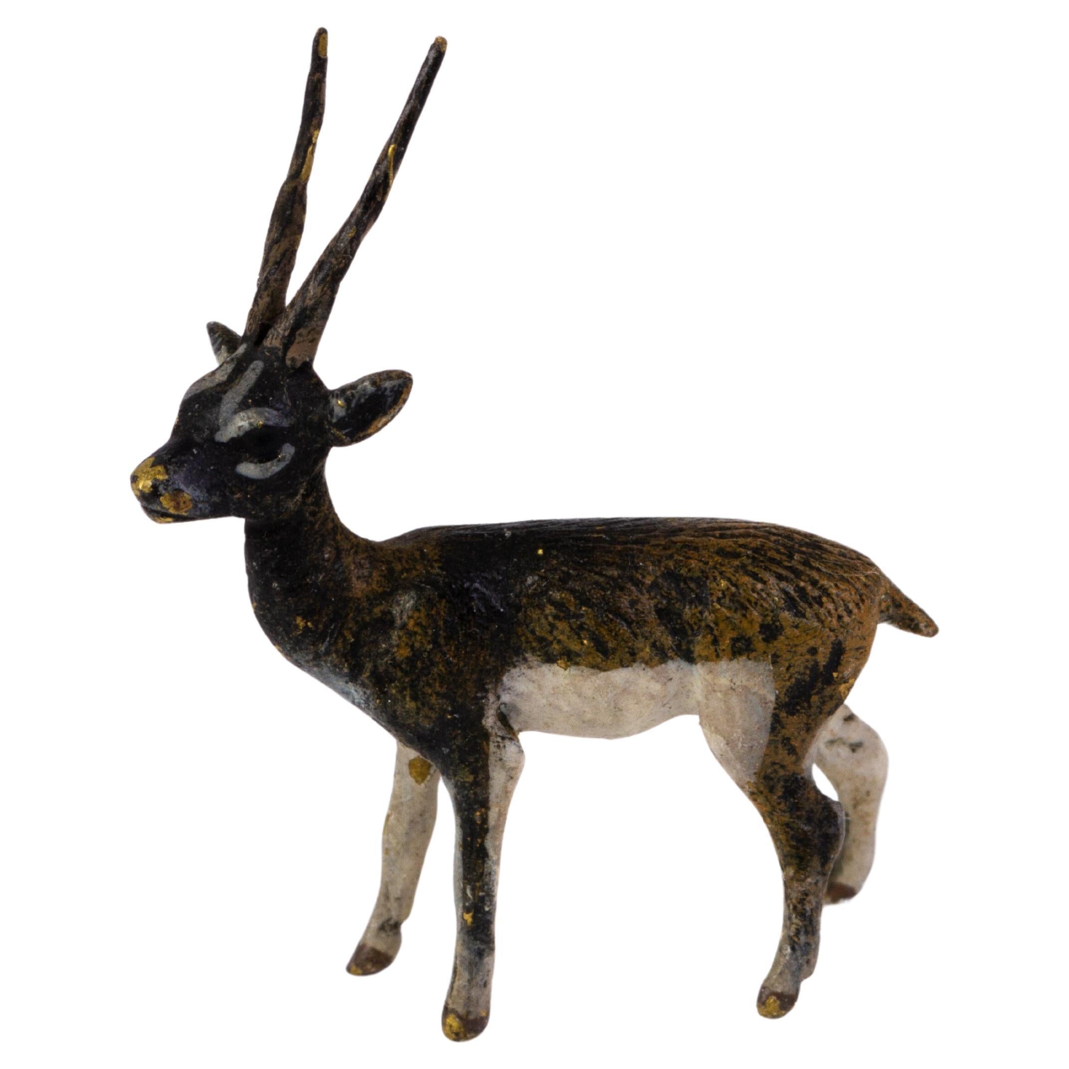 Bergman Style Austrian Cold Painted Bronze Sculpture Gazelle For Sale ...