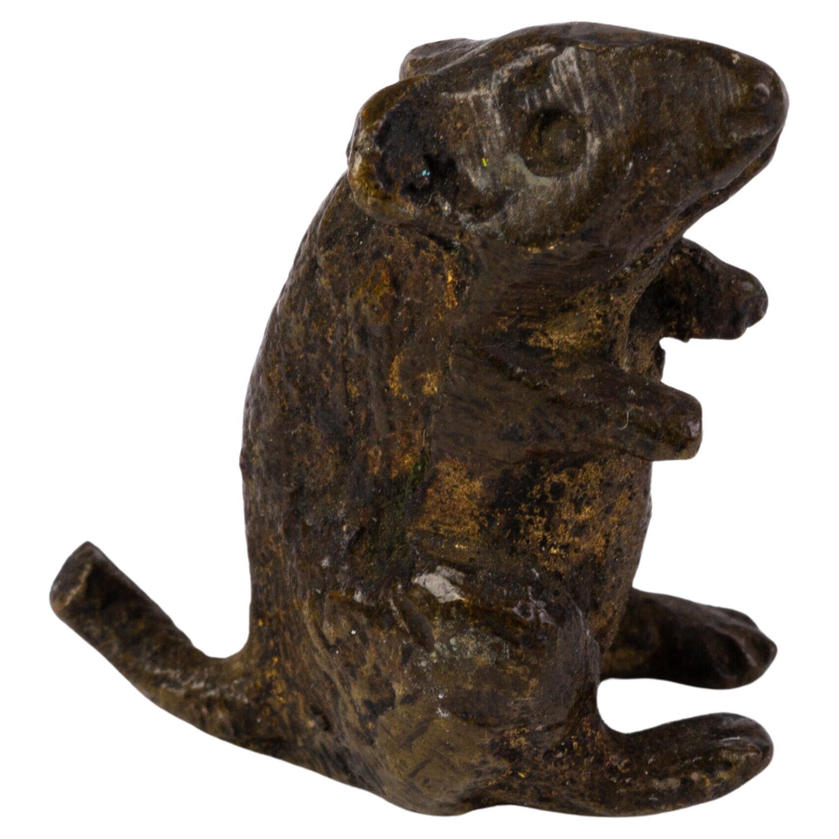 Contemporary Bronze Mouse Sculpture For Sale at 1stDibs