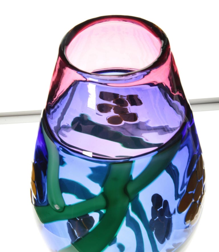 Berit Johansson for Pauly, Murano Incalmo Vase, Design of Mimosa ...