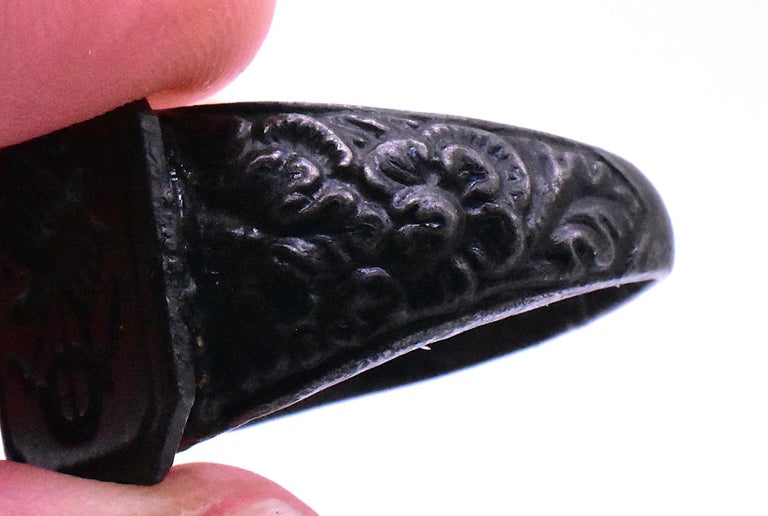 Berlin Iron Signet Ring For Sale at 1stDibs