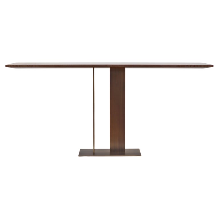 Berlino Console in Glossy Bolivar Wood For Sale at 1stDibs