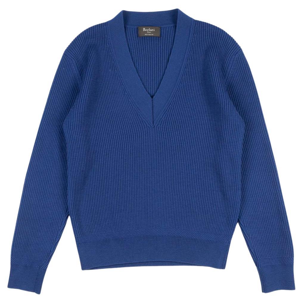 Prada knit deep v neck Men Sweater Size ITA48/Large, S1023 For Sale at ...