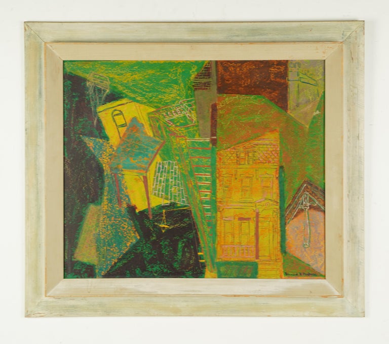 Bernard B Perlman - Antique American School Abstract Expressionis City ...