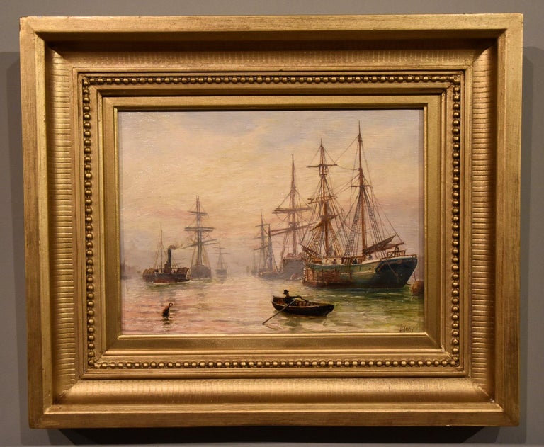 Bernard Benedict Hemy - Oil Painting by Bernard Benedict Hemy "A Busy ...