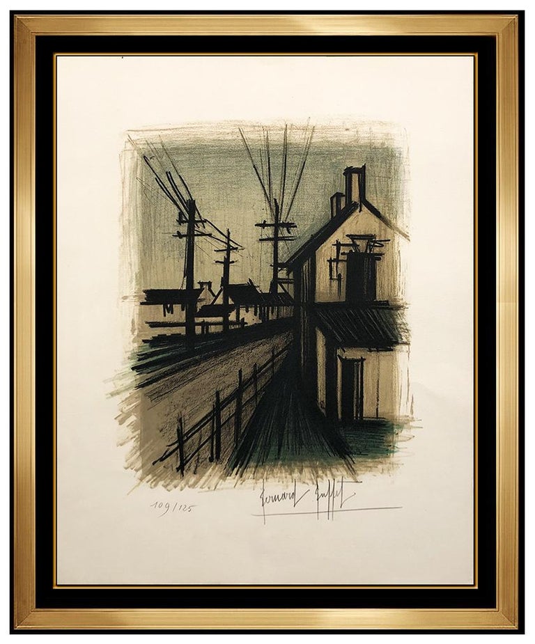 Bernard Buffet - Bernard Buffet Original Color Lithograph Hand Signed ...