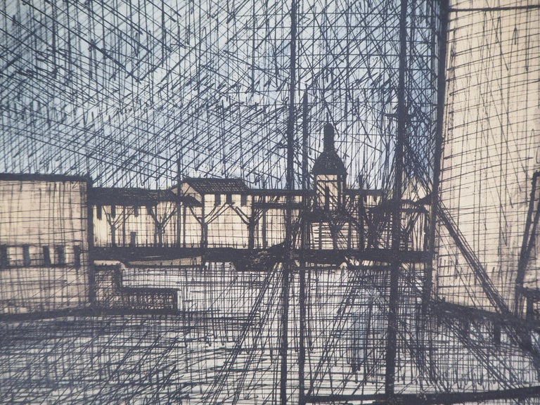 Bernard Buffet - France : The Old Harbor of La Rochelle - Lithograph ...