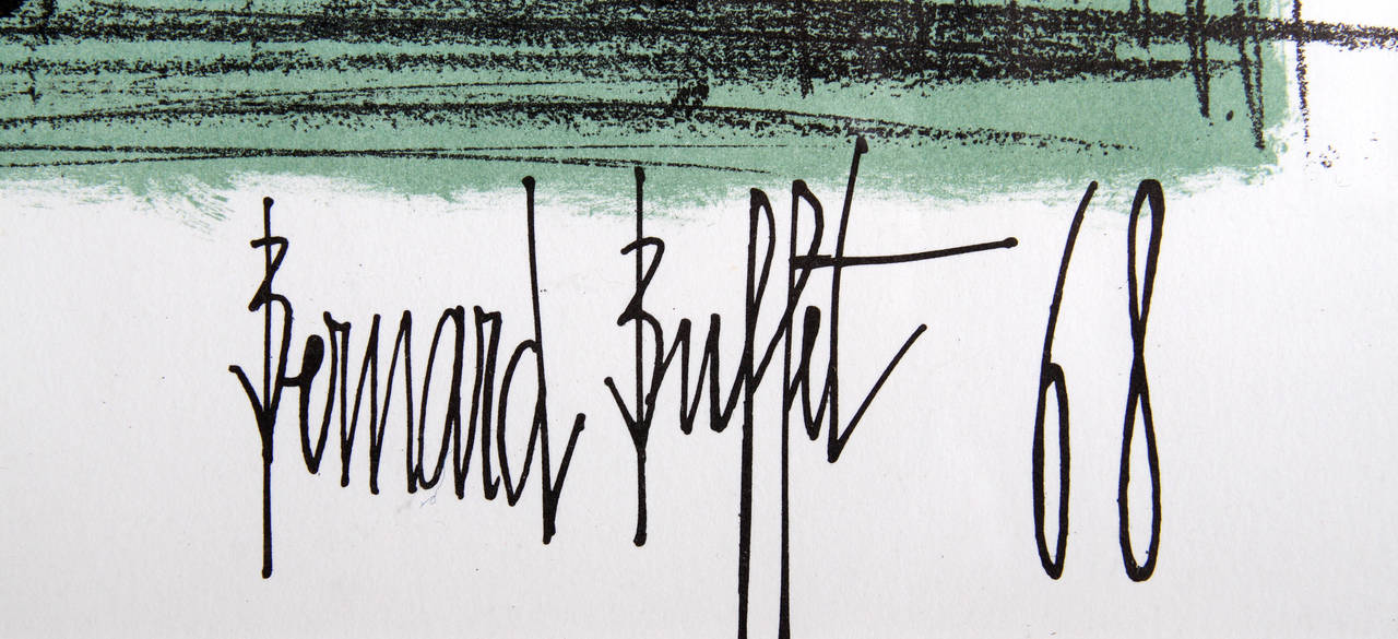 Bernard Buffet - La Seine I, Framed Lithograph by Bernard Buffet 1968 at 1stDibs | litho bernard ...