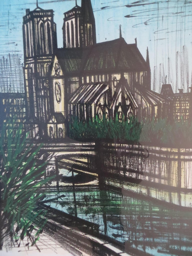Bernard Buffet - Notre Dame de Paris by Bernard Buffet, Lithograph 1968 ...