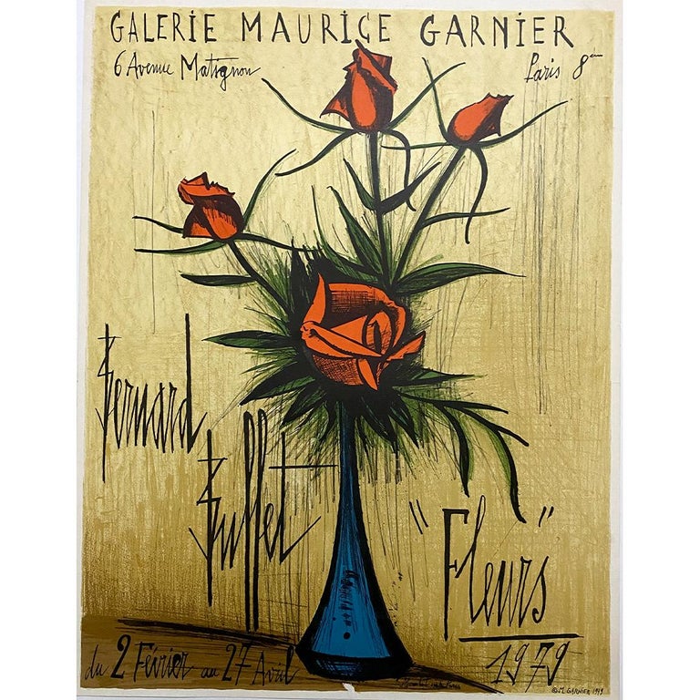 Bernard Buffet - Original poster of Bernard Buffet's exhibition at the ...