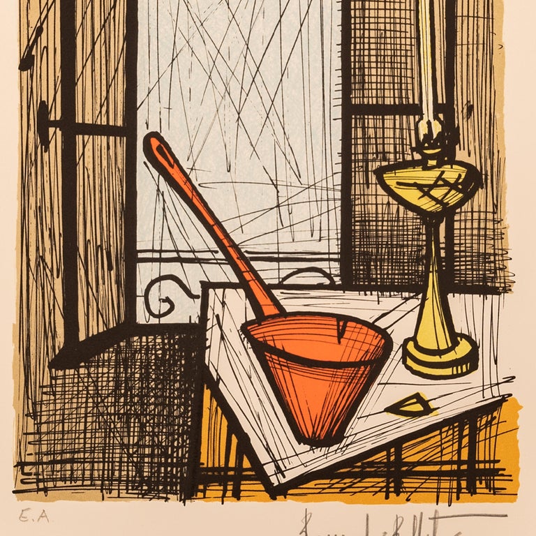 Bernard Buffet - Rare Original French Modernist E.A. Proof Lithograph ...