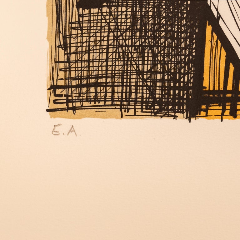 Bernard Buffet - Rare Original French Modernist E.A. Proof Lithograph ...