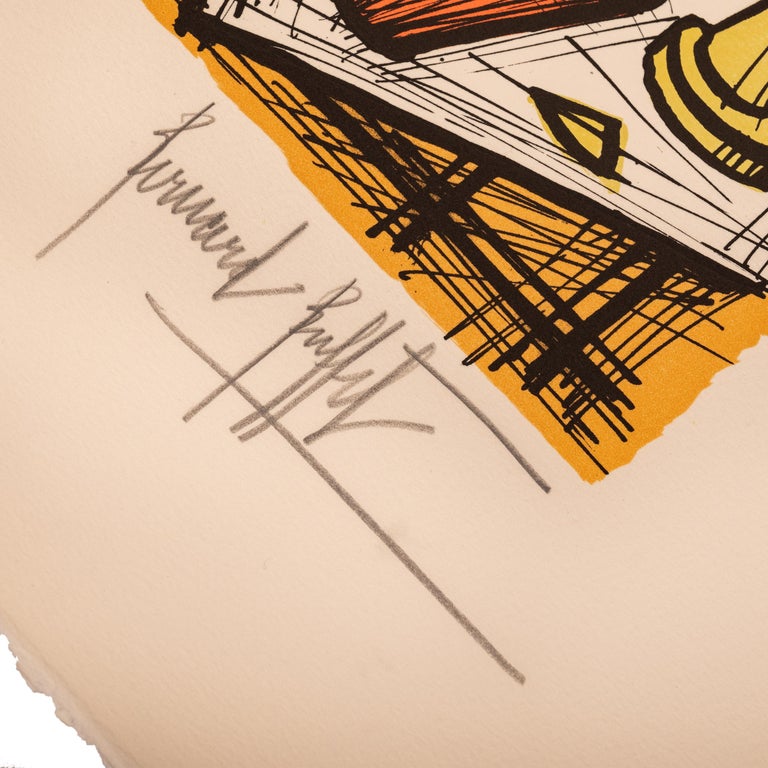 Bernard Buffet - Rare Original French Modernist E.A. Proof Lithograph ...