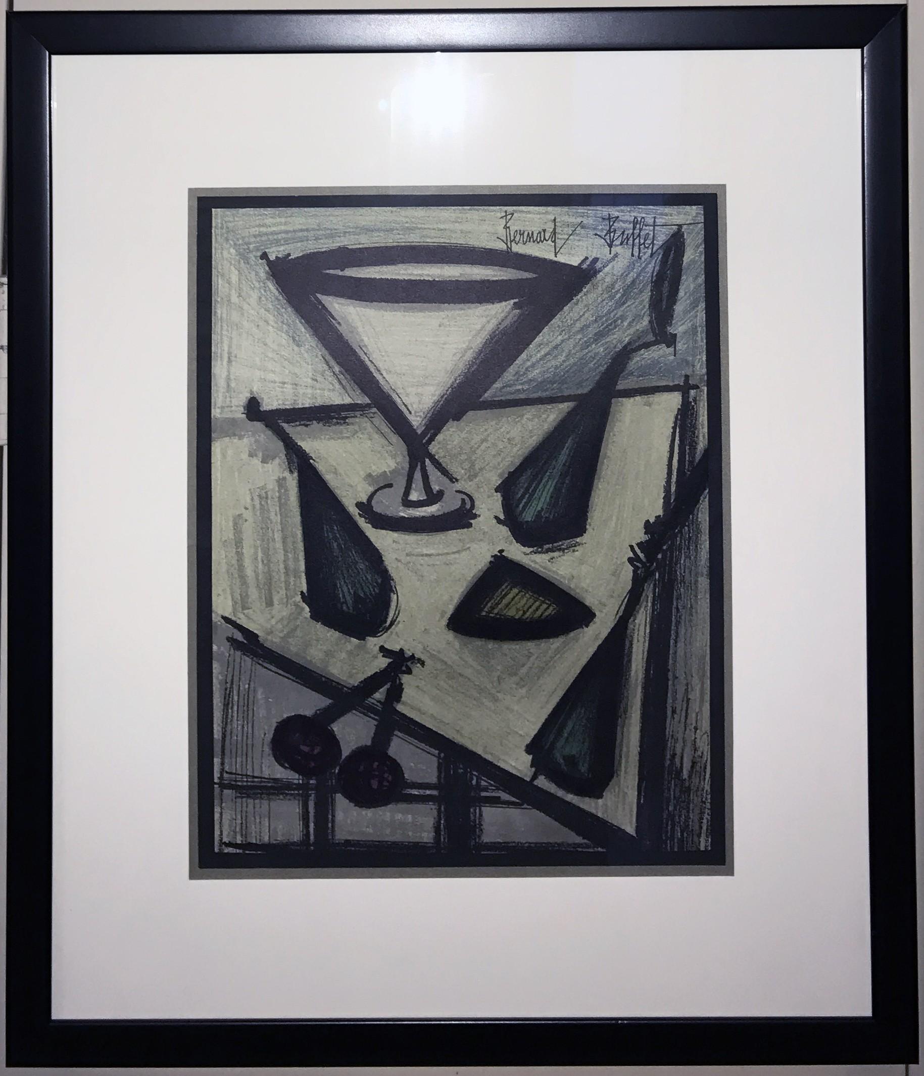 Bernard Buffet - Anemones - Original lithograph, Handsigned (Mourlot ...