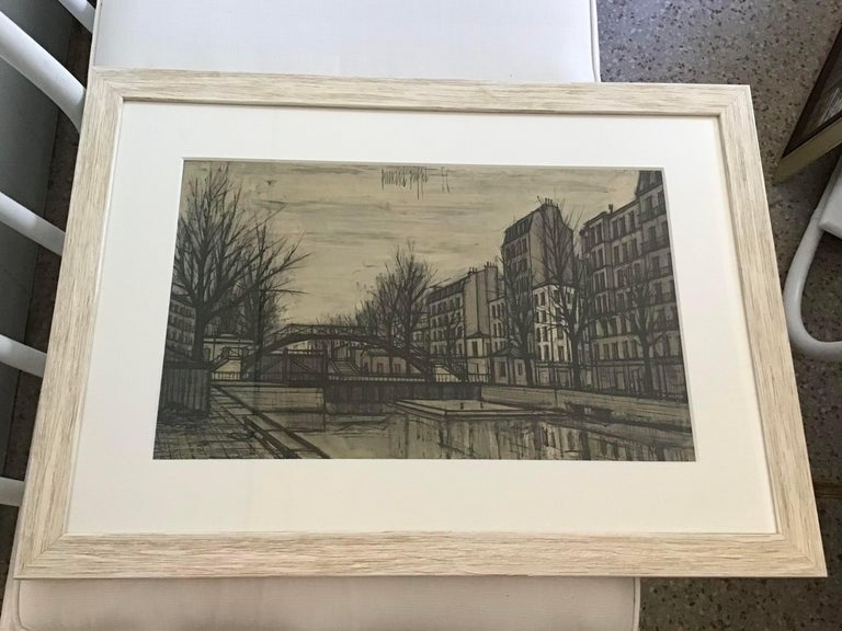 Bernard Buffet Signed Lithograph of Paris For Sale at 1stDibs
