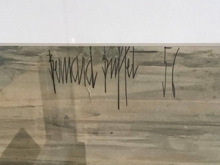 Bernard Buffet Signed Lithograph of Paris For Sale at 1stDibs