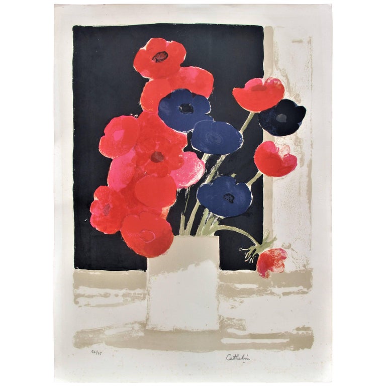 Bernard Cathelin - Anemones at 1stDibs