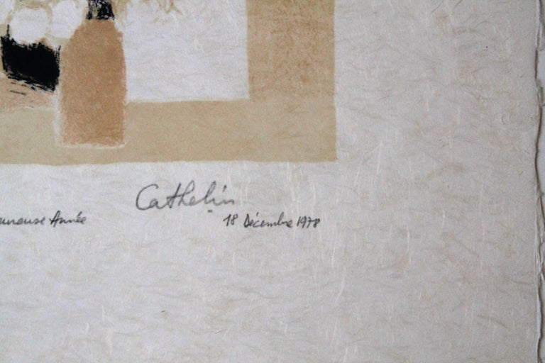Bernard Cathelin Original Lithograph For Sale at 1stdibs