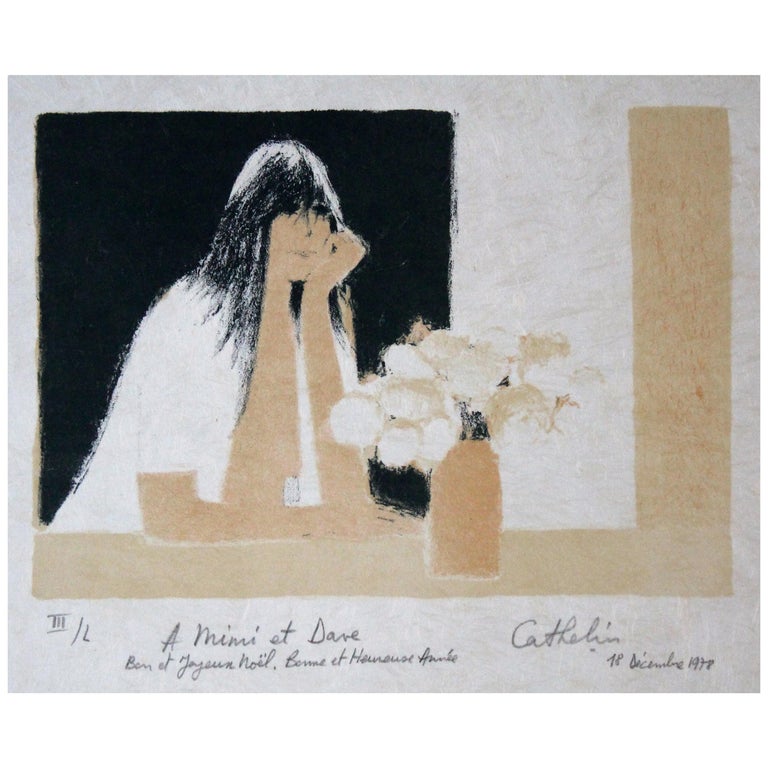 Bernard Cathelin Original Lithograph For Sale at 1stdibs
