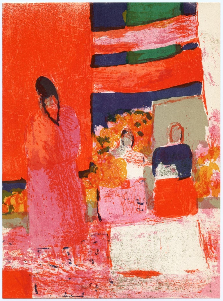 Bernard Cathelin - "Mexique" original lithograph For Sale at 1stDibs