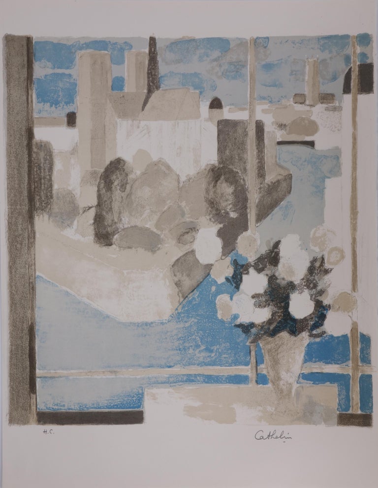 Bernard Cathelin - Paris : Ile de la Cite and Notre Dame - Handsigned ...